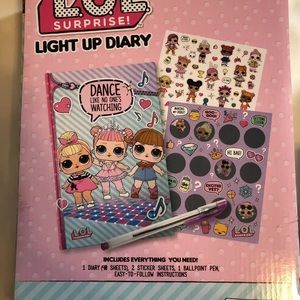 Lol | Toys | Lol Surprise Lol Craft Light Up Diary Handbag | Poshmark